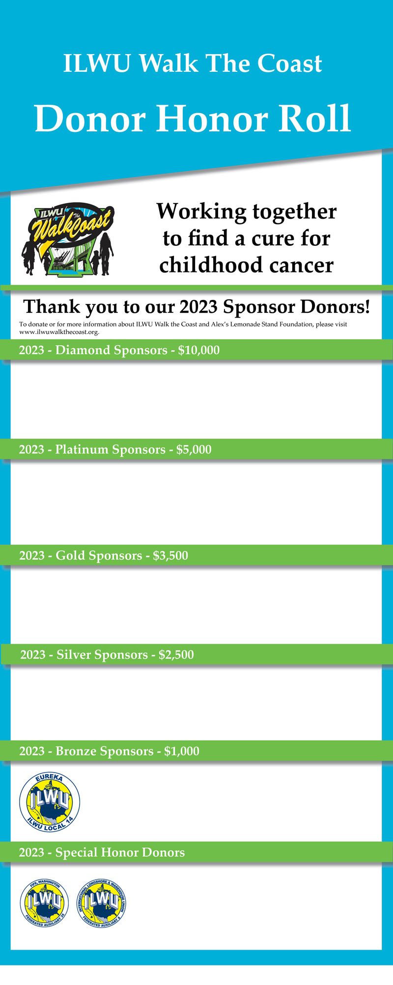 Sponsors | Alex's Lemonade Stand Foundation for Childhood Cancer