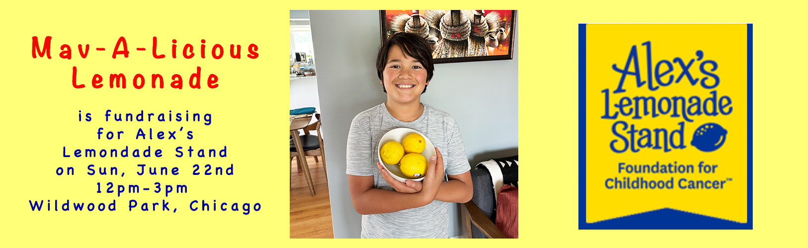 Mav-A-Licious Lemonade | Alex's Lemonade Stand Foundation for Childhood Cancer