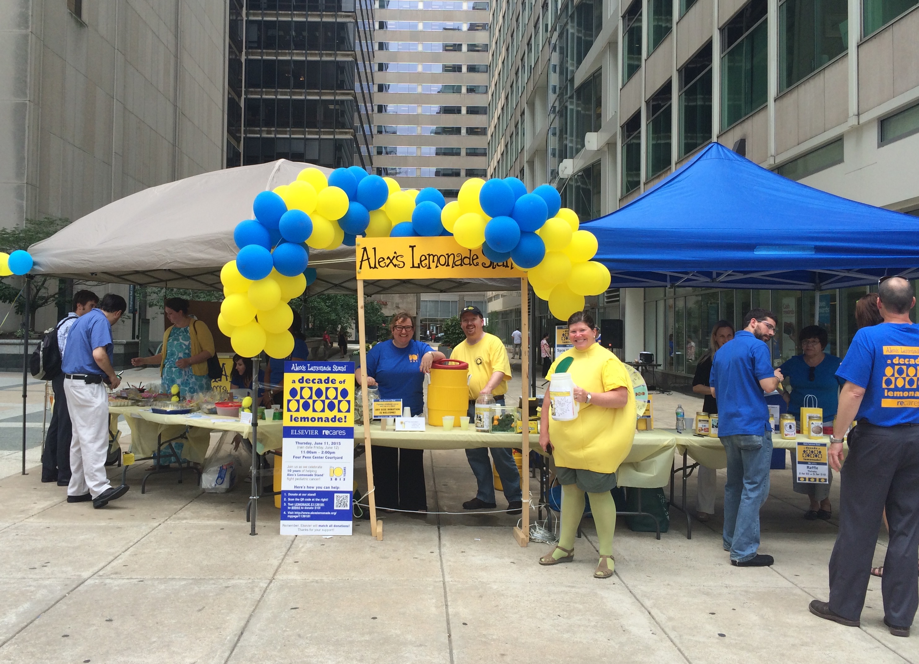 Elsevier Phila Annual Lemonade Stand | Alex's Lemonade Stand Foundation ...