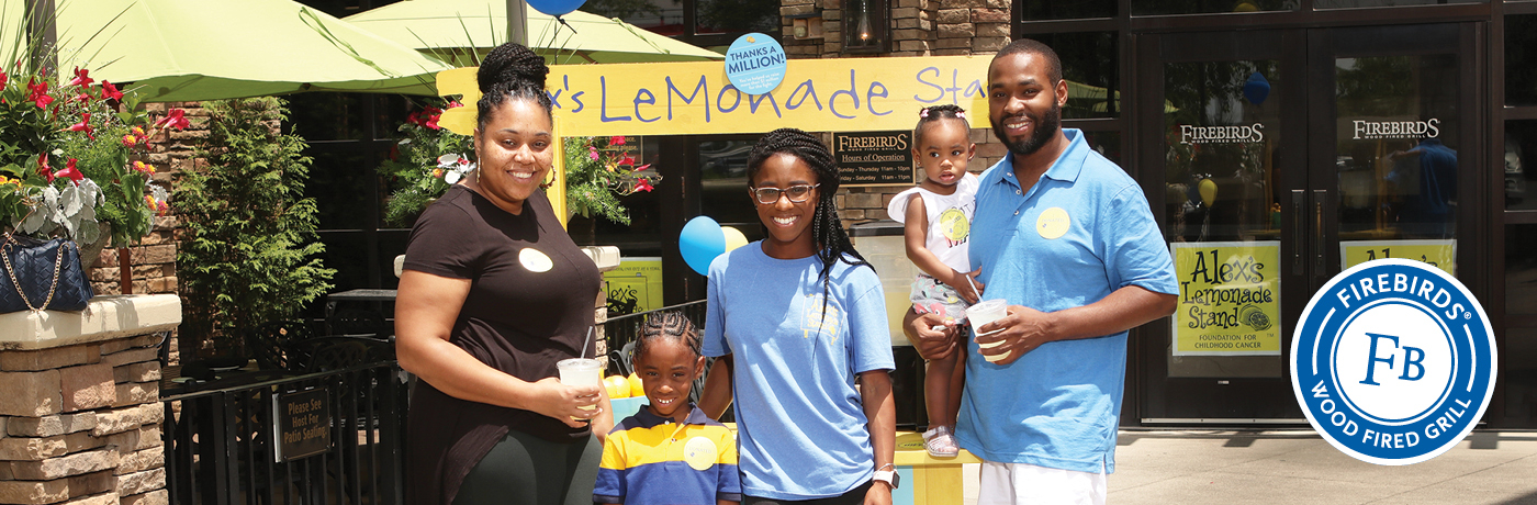 Firebirds Wood Fired Grill Lemonade Days 2026 | Alex's Lemonade Stand ...